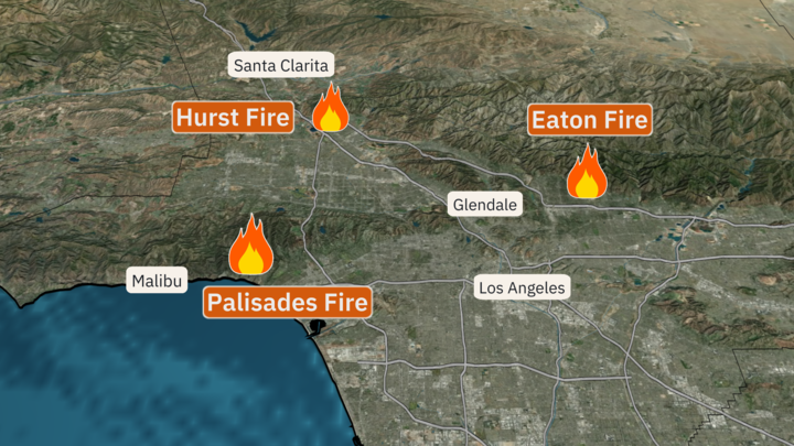 Los Angeles Palisades Fire Evacuations In Santa Ana Winds | Weather.com