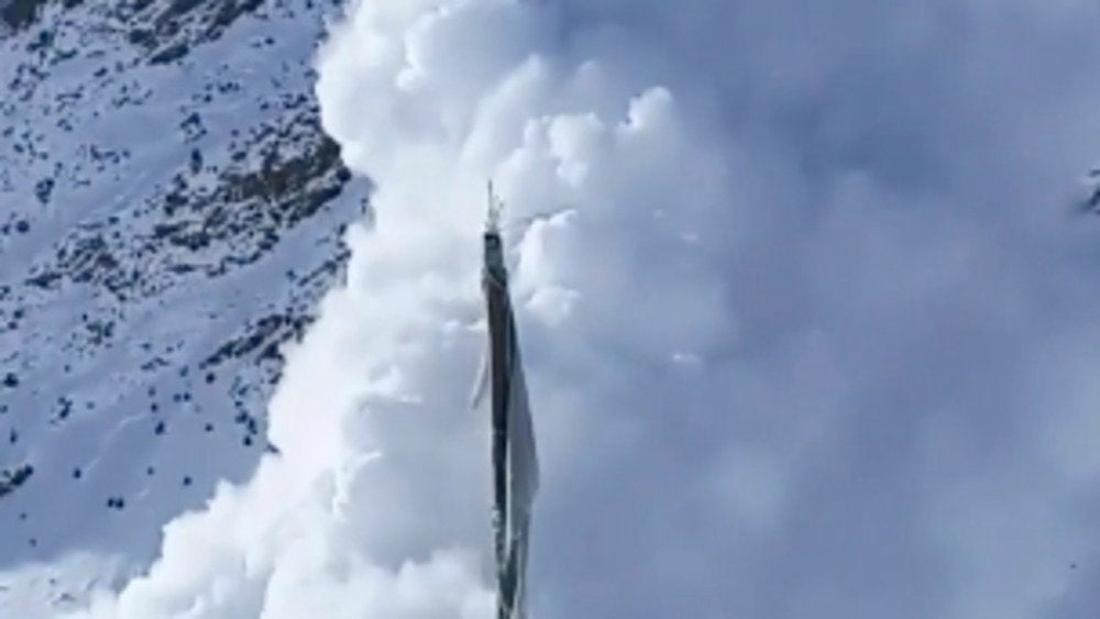 Watch Spectacular Moment Avalanche Crashes Down - Videos from The ...