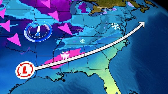 Heather Bring Ice And Snow and Frigid Temperatures To South - Videos ...