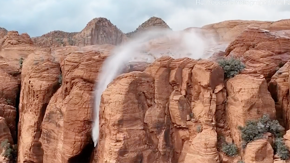 Drone Captures ‘Reverse Waterfall’ - Videos from The Weather Channel