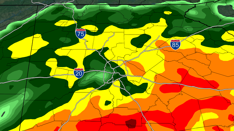 Soaked All Day: Rain, Severe Threat For Atlanta - Videos from The ...