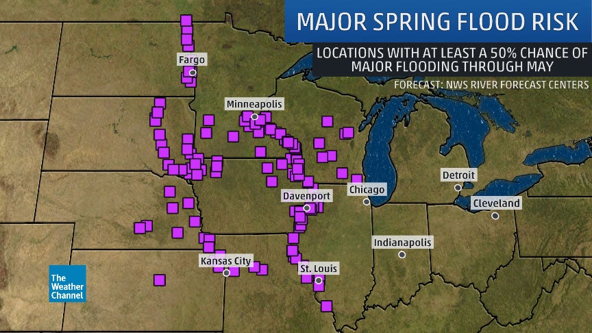 Threat of Major Spring Flooding Increasing as Near-Record March ...