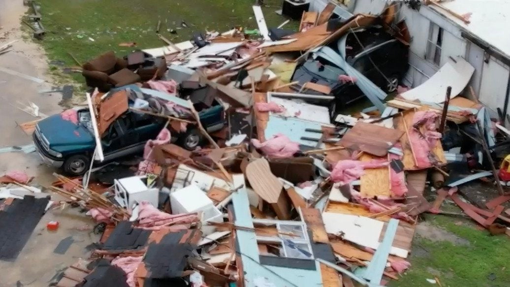 Powerful Severe Storms Leave Behind Damage in the South - Videos from ...