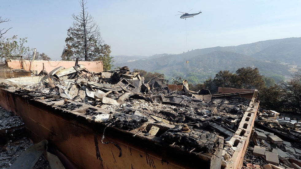 Fire Destroys More than 50 Buildings North of L.A. | The Weather Channel