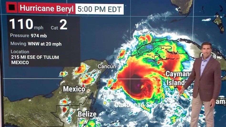 Beryl Moves Toward The Yucatan Peninsula - Videos from The Weather Channel