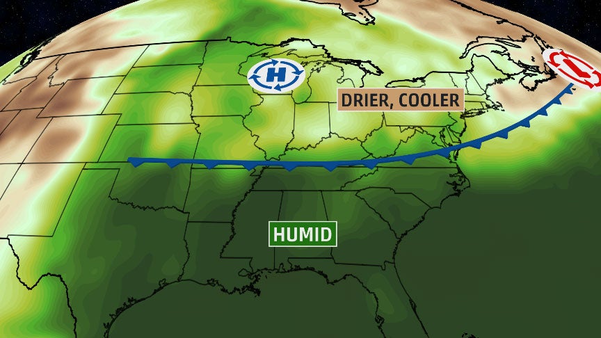Cold Front Will Bring Relief From Heat, Humidity to the Midwest and ...