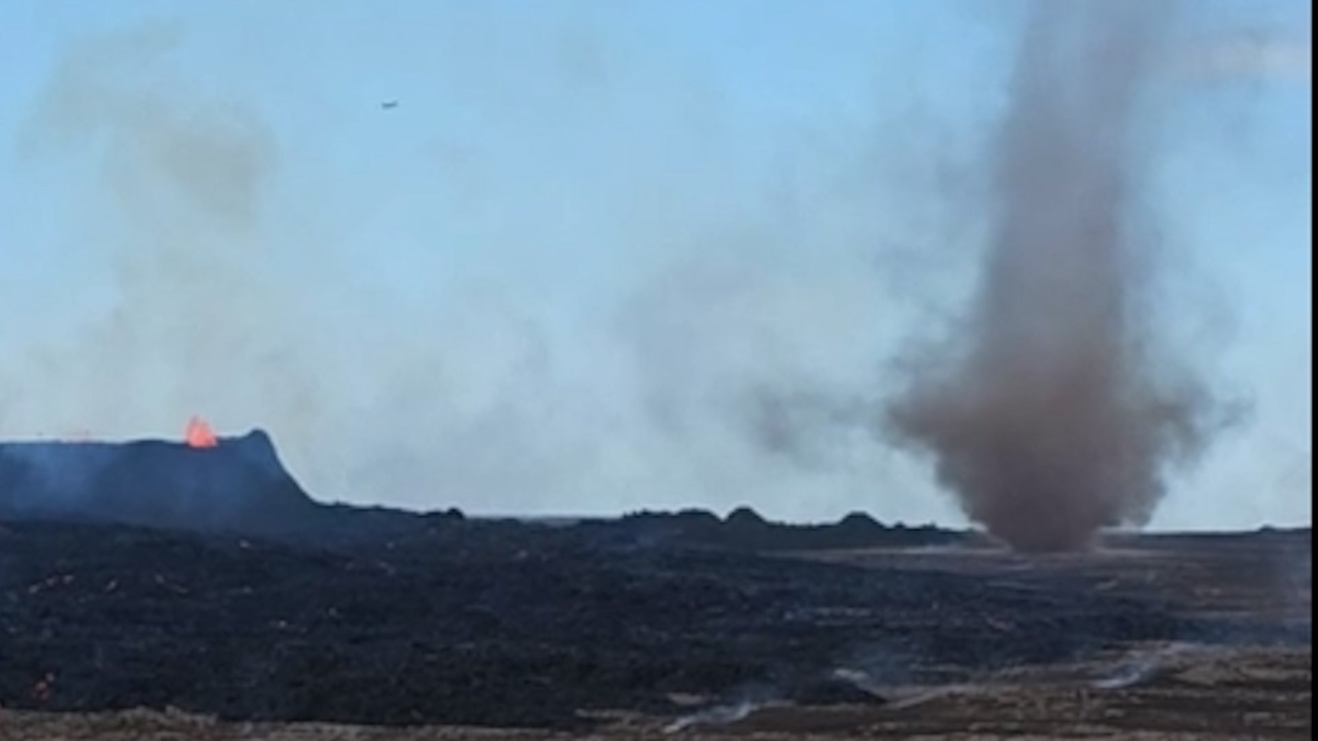 Dust Devil Forms Next To Active Volcano In Iceland - Videos from The ...