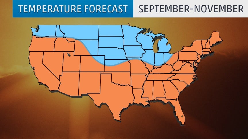 Fall Outlook: Chilly in the North; Mild in the Southeast, West | The ...