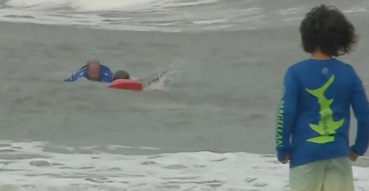 Lifeguards Rescue Surfer During Idalia in Jacksonville Beach - Videos ...