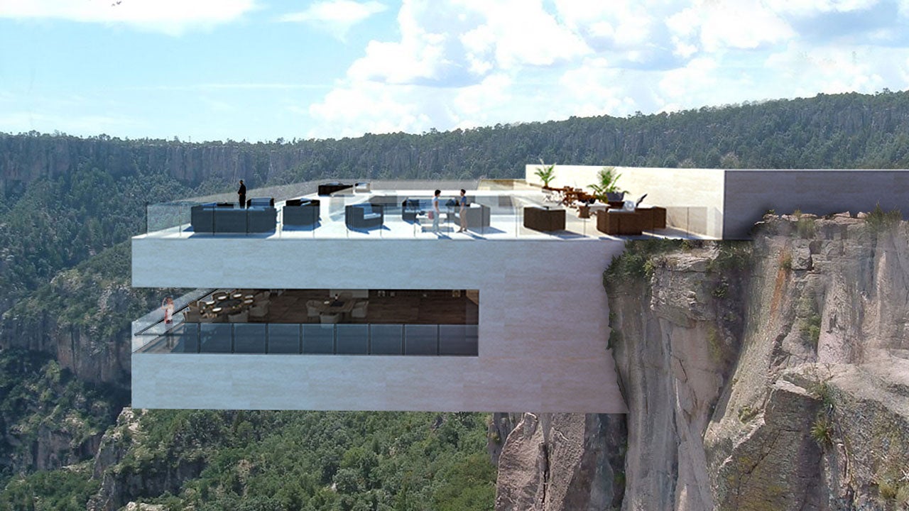 Glass-Floored Bar Overhanging Mexican Canyon Would Overlook the Country ...