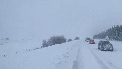 Blinding Snow Strands Drivers In Scotland - Videos from The Weather Channel