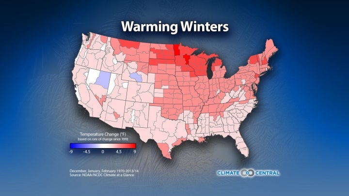 How Much Warmer Are Your Winters Getting? | The Weather Channel