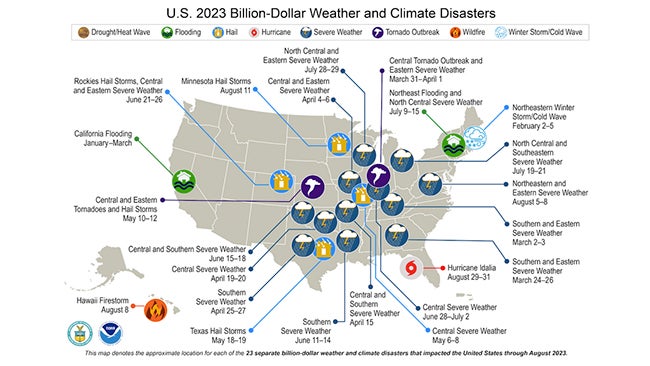 2023 A Record Number Of US Billion-Dollar Disasters | Weather.com