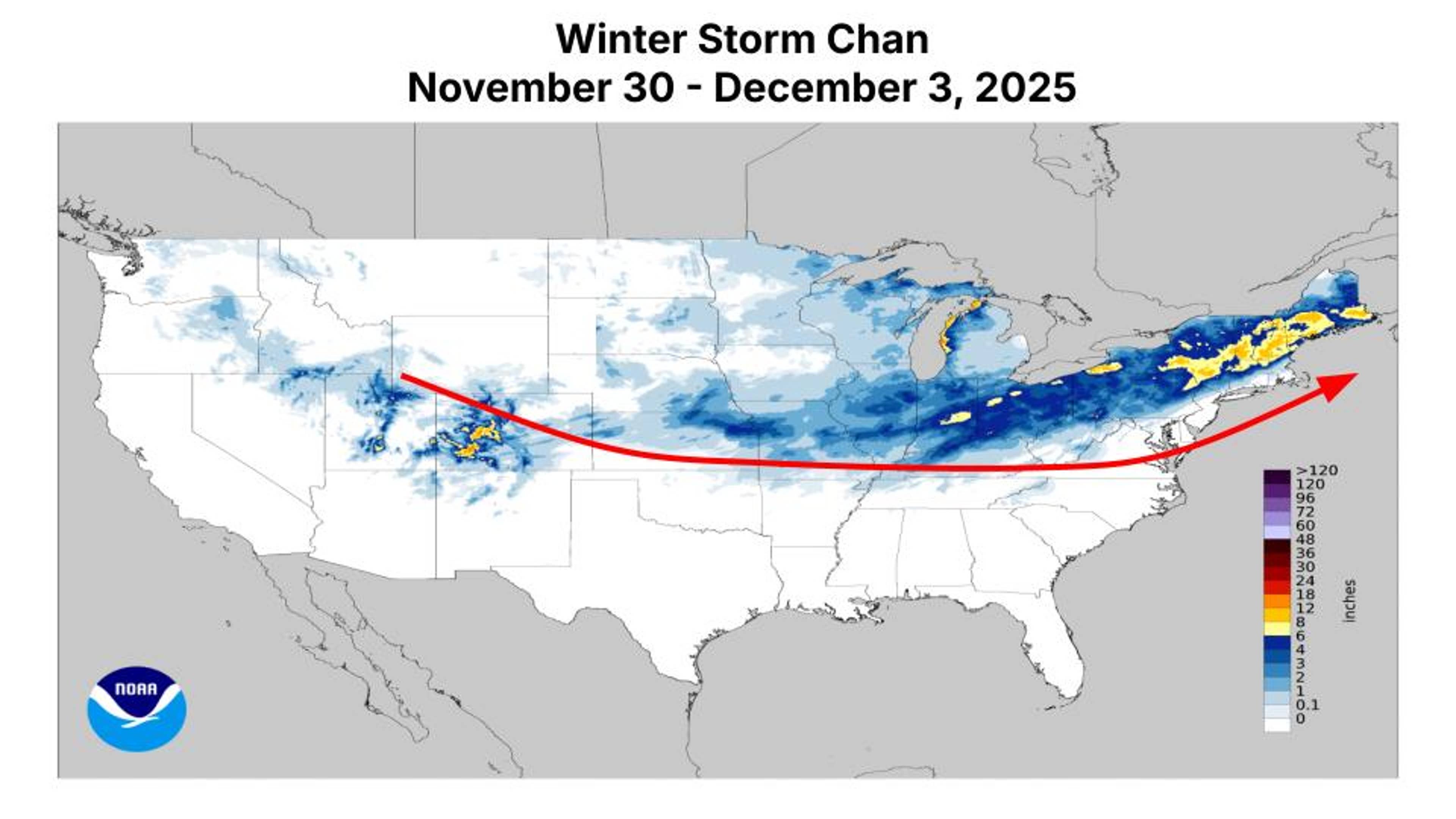 Winter Storm Chan Recap: Northeast Heavy Snow, Midwest Travel Headache ...