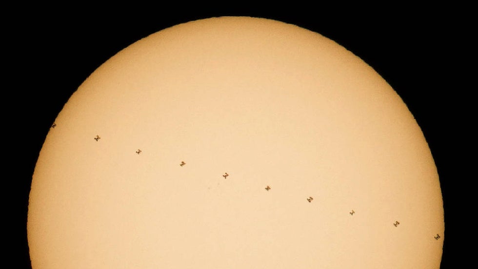 International Space Station Transits Sun in Striking NASA Photo | The ...