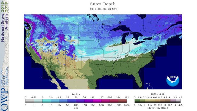 Snow is Remarkably Covering More Than Half the Lower 48 in Early March ...