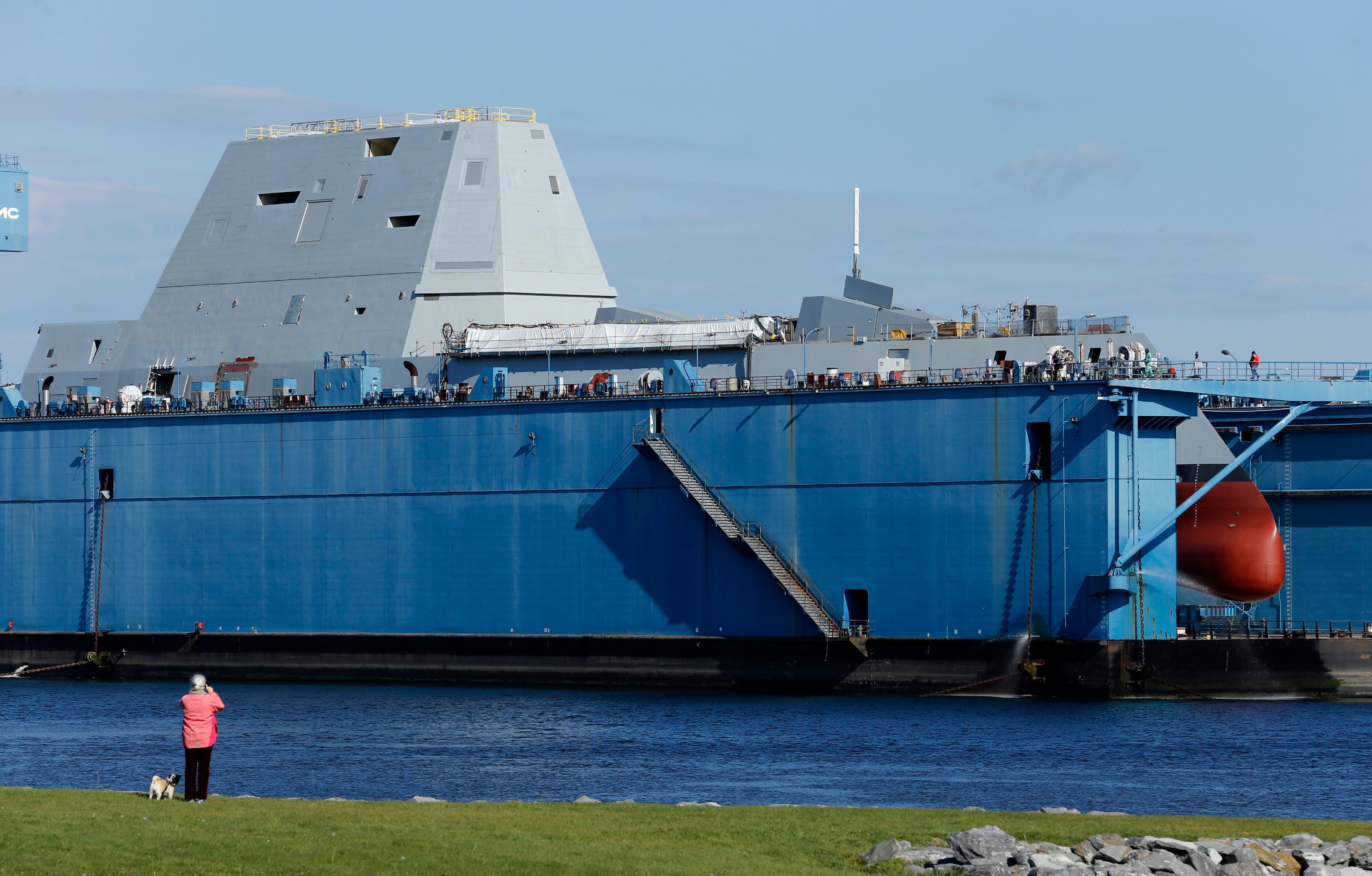 Navy's Giant, Stealthy New Destroyer Gets Hull Wet | Weather.com