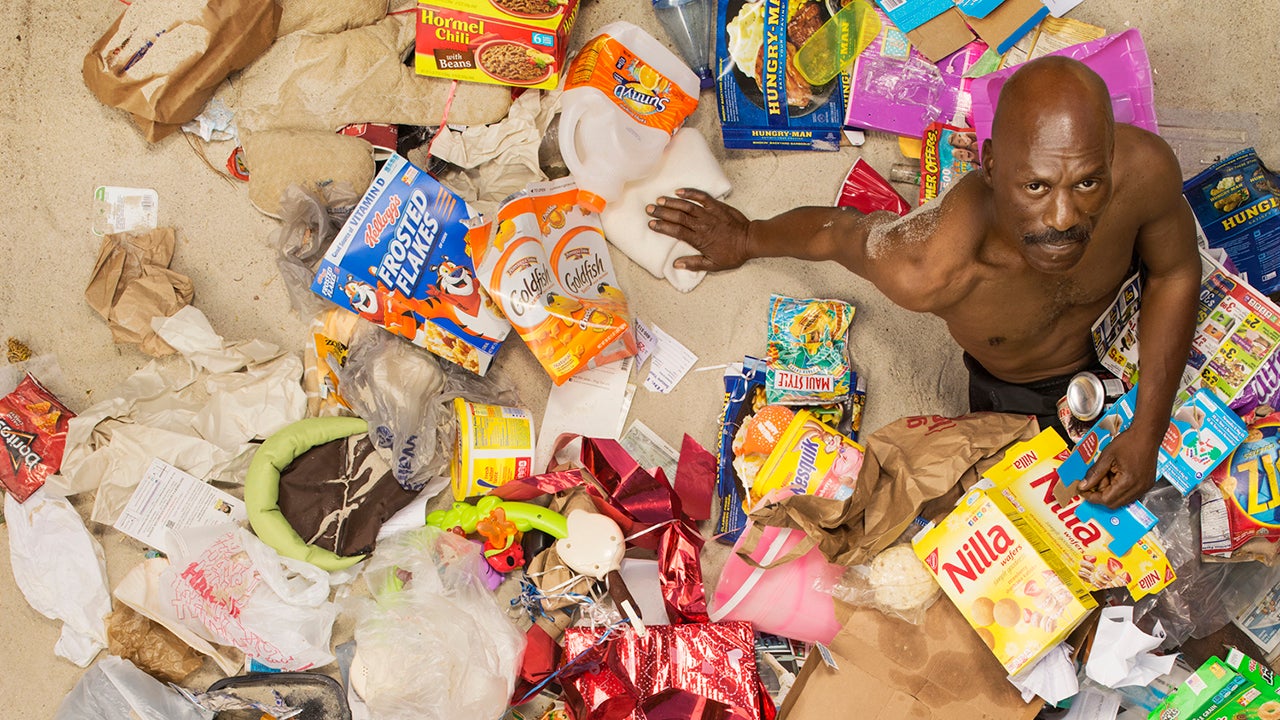 Incredible Photos of People Lying in a Week's Worth of Trash | The ...