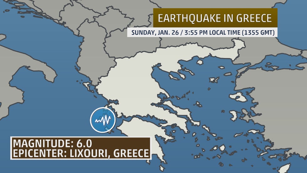 Strong Earthquake Rocks Western Greece, Injuries Reported | Weather.com