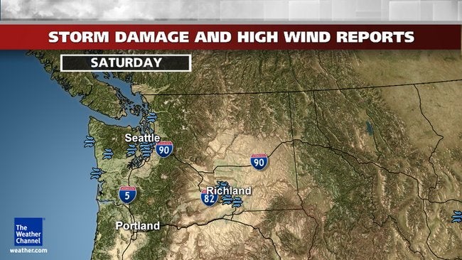 Pacific Northwest: High Winds, Heavy Rains Storm Damage | Weather.com