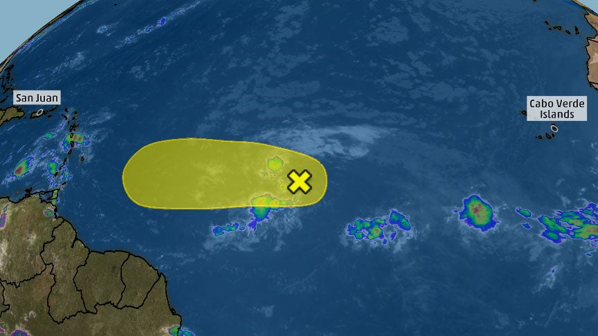 Eastern Atlantic Disturbance May Become A Tropical Depression But Wont