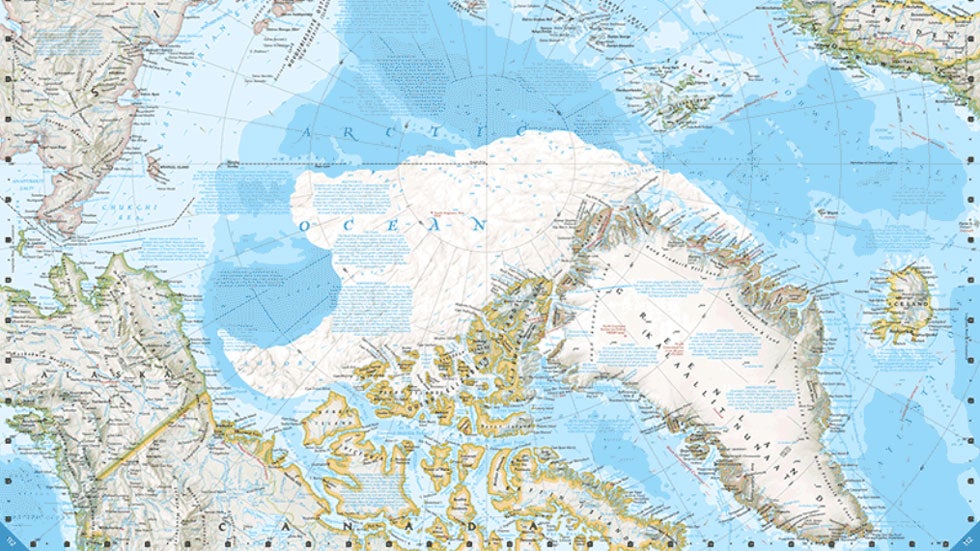 National Geographic Redrew Its World Maps to Reflect Dwindling Arctic ...