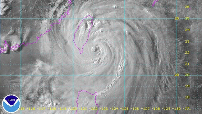 Tuesday: Typhoon Matmo (Henry) Barrels Through Taiwan, Heads Toward ...