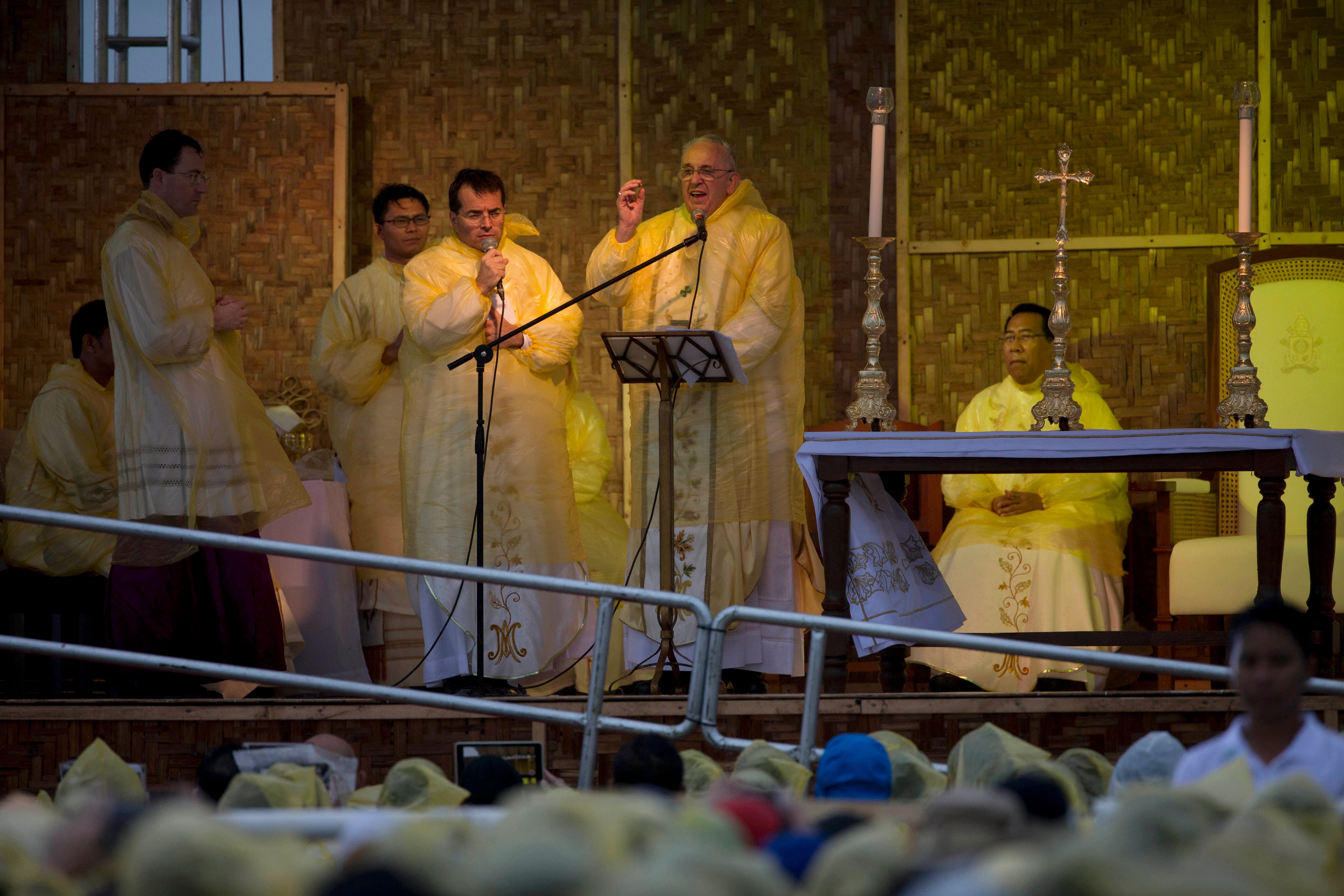 Pope Comforts Victims of Haiyan in Tacloban as Tropical Storm Mekkhala ...
