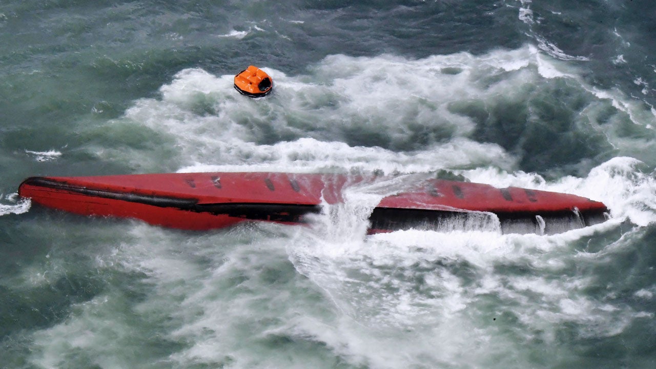 South Korean Ship Capsizes In Rough Seas; 8 Dead, 2 Missing | Weather ...