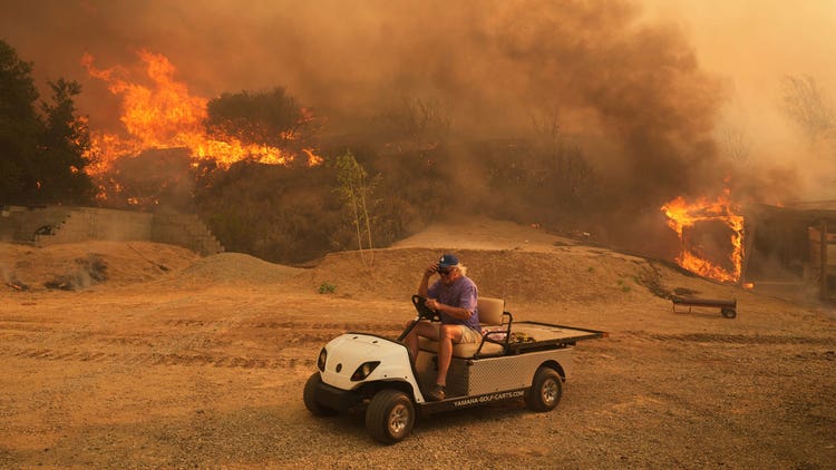 Canyon Fire Pictures: Wildfire Forces Evacuations In California ...