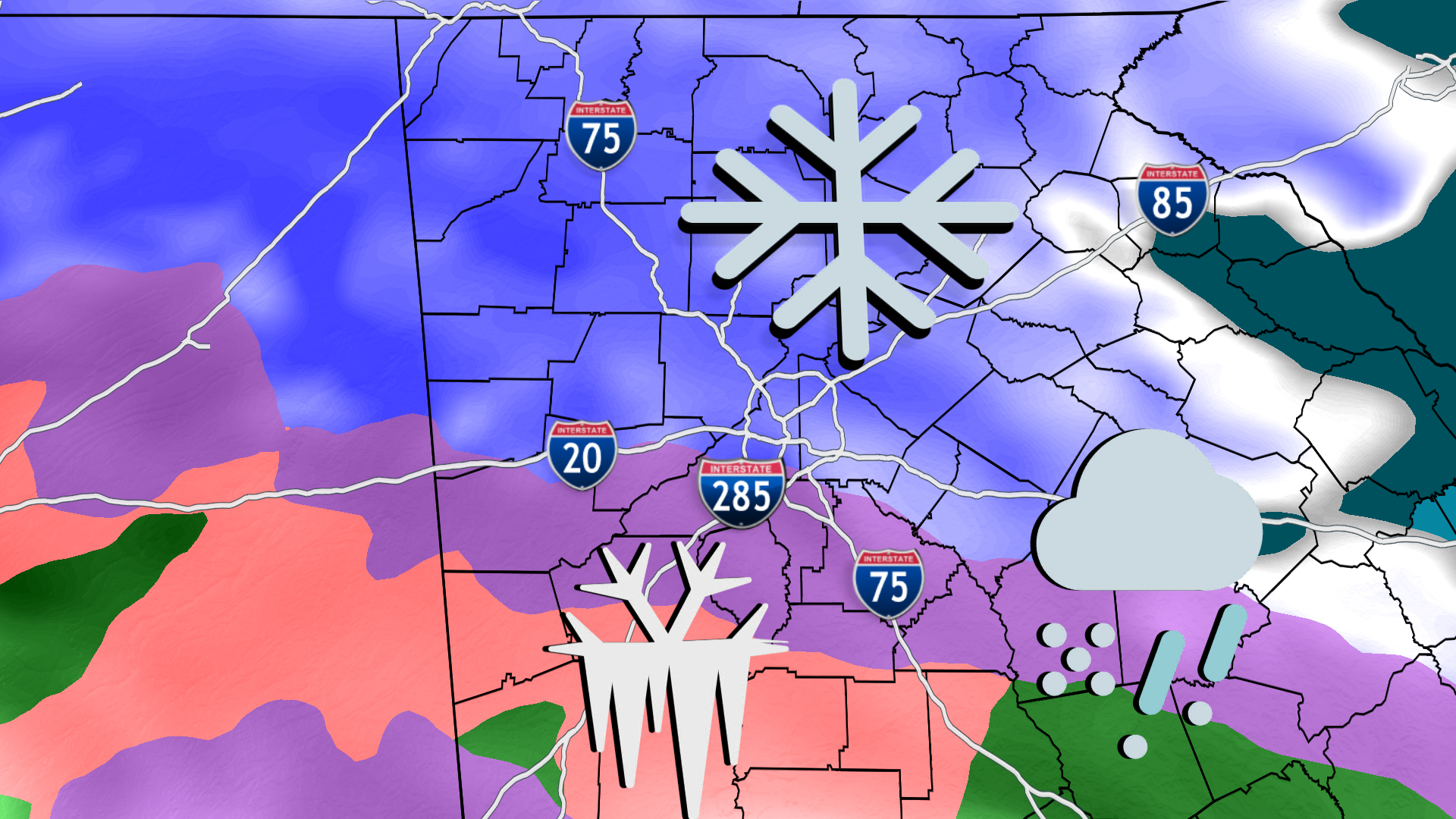 Atlanta Metro Under A Winter Storm Warning - Videos from The Weather ...