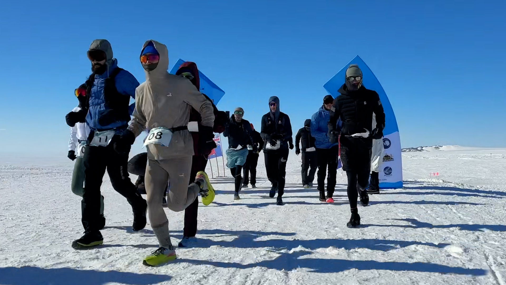 US Runners Set Record In Antarctica Ultramarathon - Videos from The ...