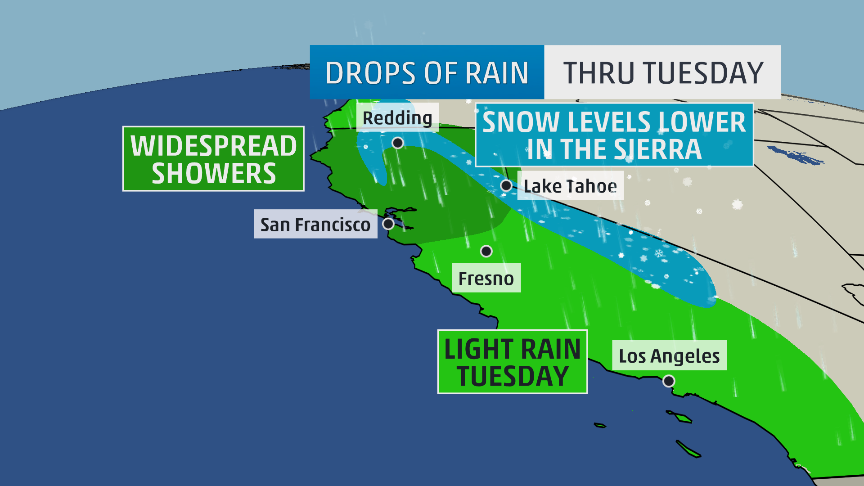 Good News For Drought-Stricken California As Early April Rain, Snow ...