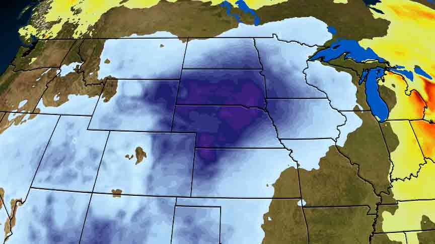 Cold Blast Behind Winter Storm Wesley May Delay Flooding | The Weather ...