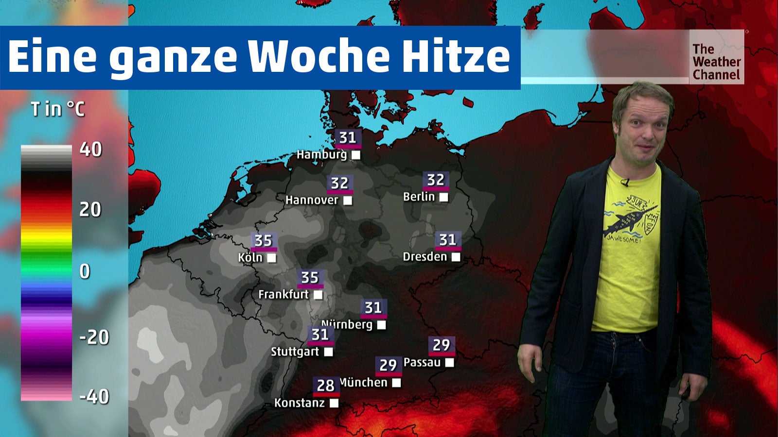 Hitze am Tag und in der Nacht: Sommerhoch Detlef bringt Hitzewelle - Videos from The Weather Channel