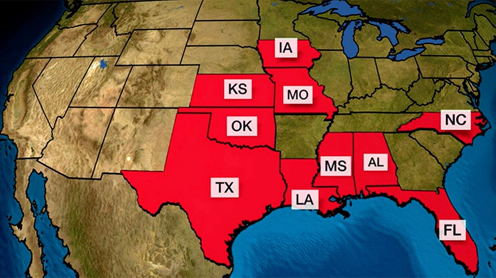Top 10 States Most Affected By Weather Disasters - Videos from The ...