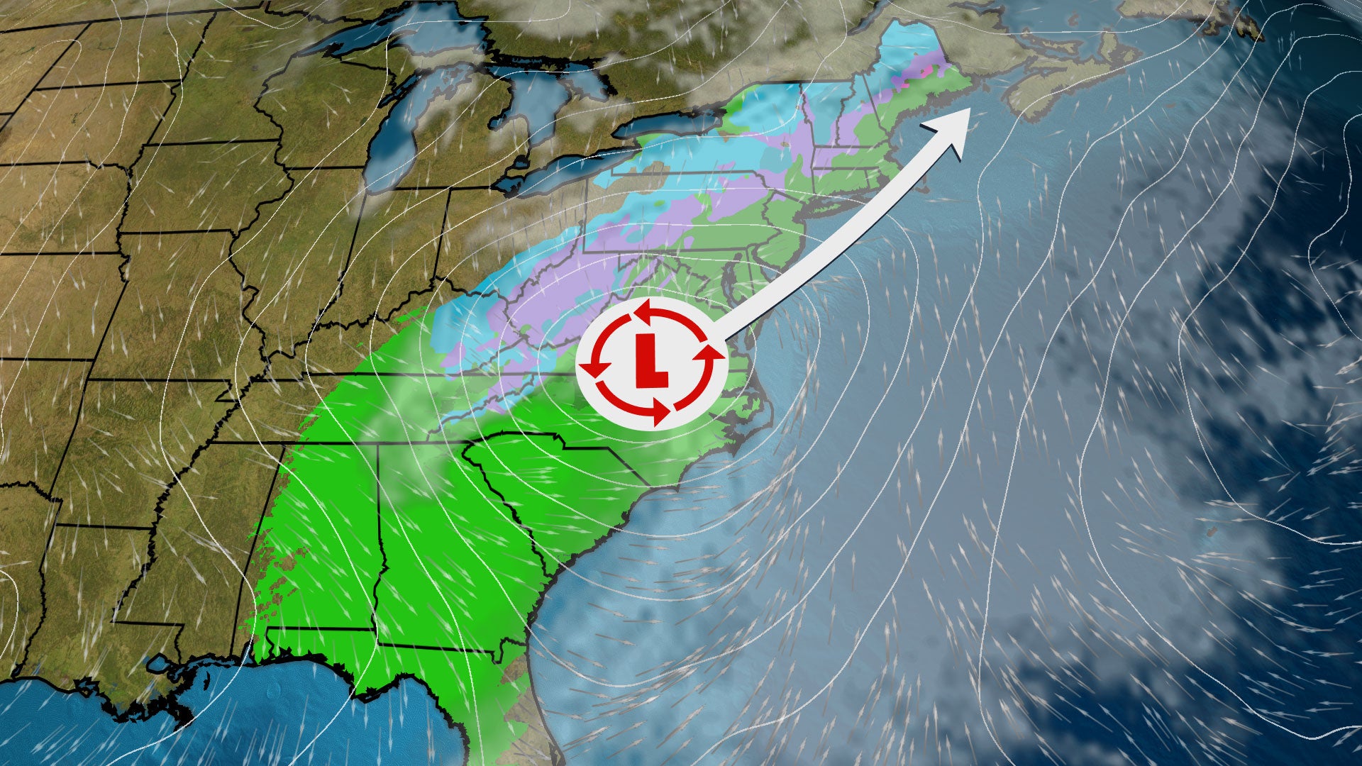 Weekend East Coast Storm May Bring Rain Wind And Snow To Northeast