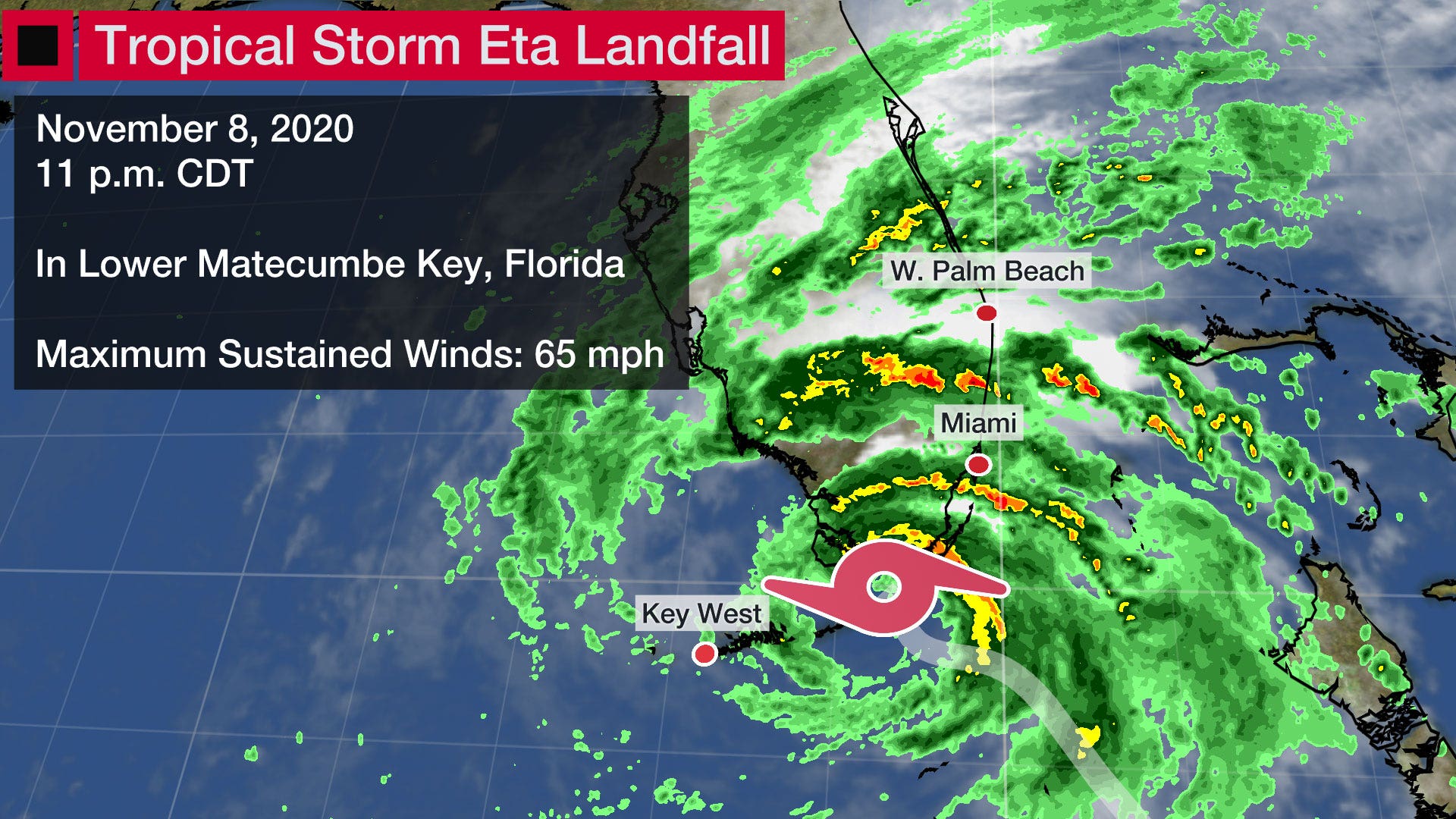 Tropical Storm Eta Makes Landfall in Florida | The Weather Channel