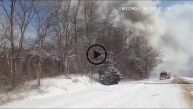 Just Listen: Fireworks Explode During Michigan Interstate 94 Pileup ...