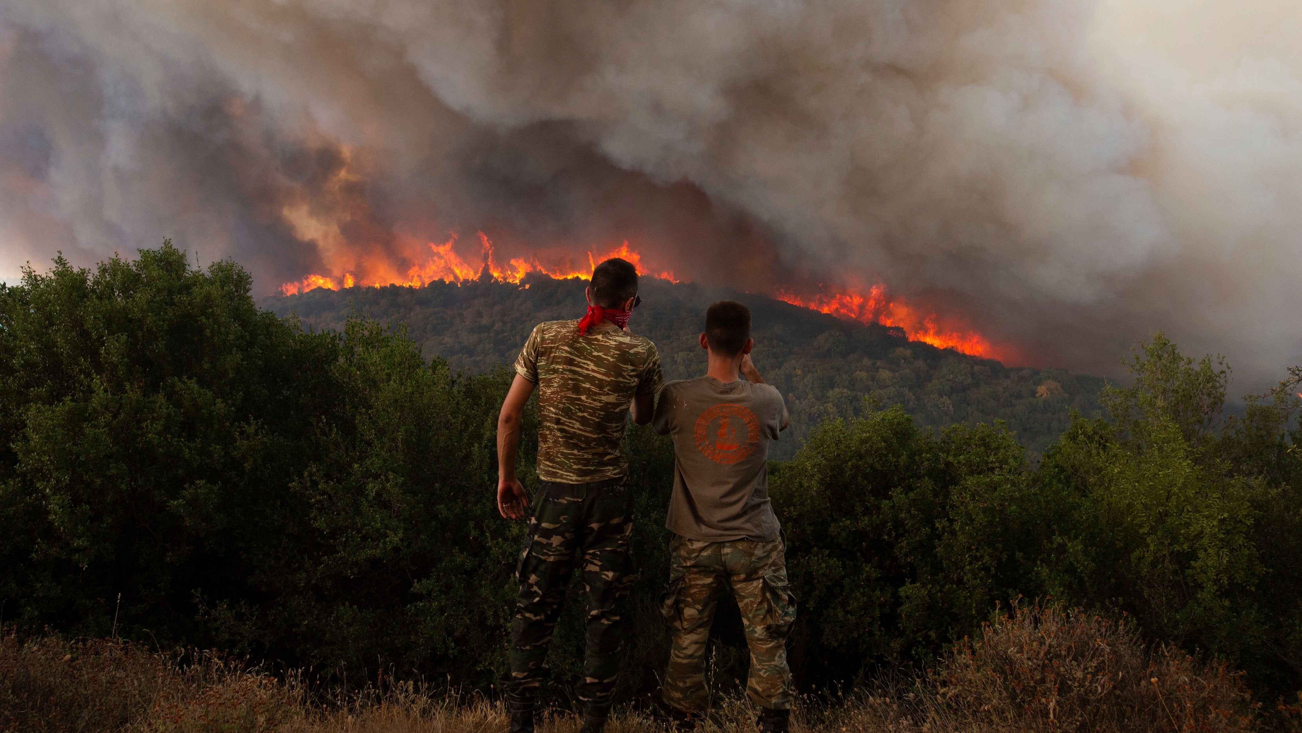 Firefighters In Greece Struggle To Control Blazes In Country's ...