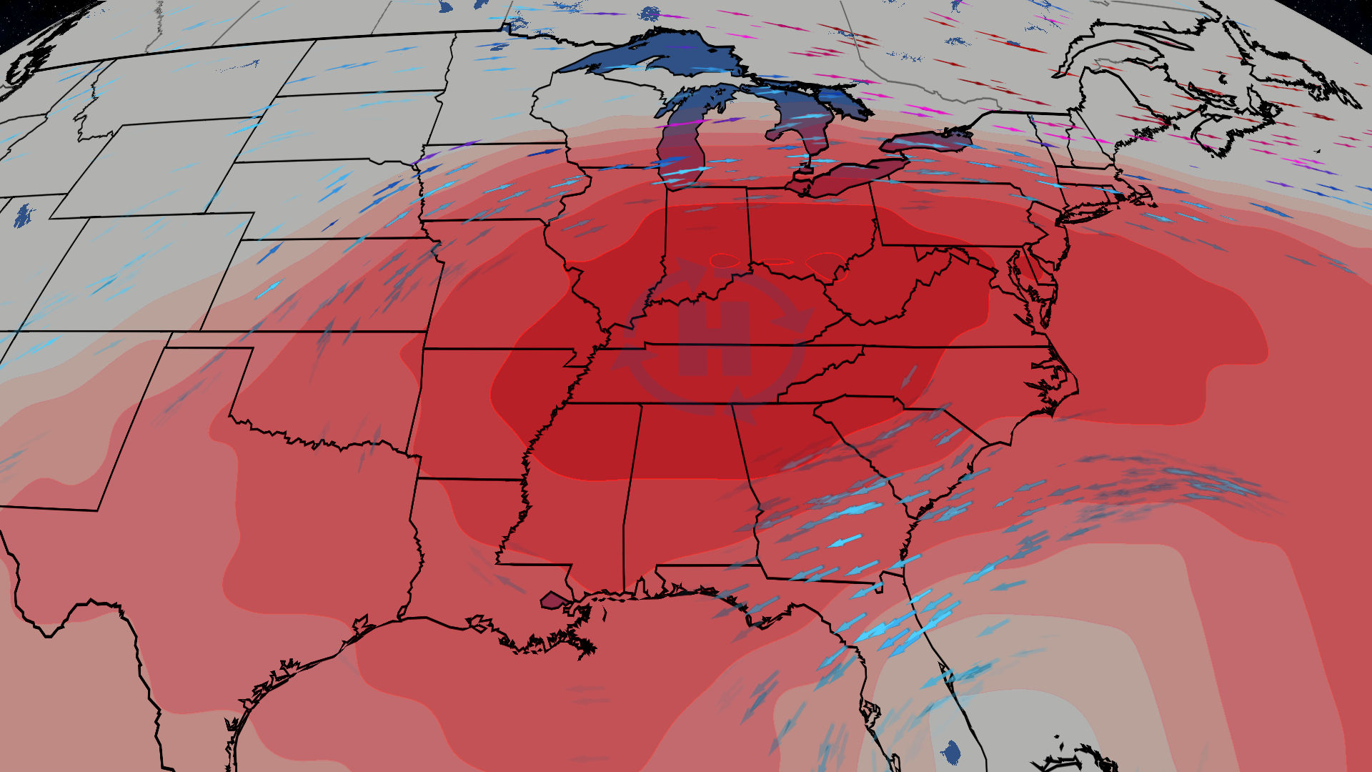 Eastern US Heat Dome To Begin A Slow Shrinking Trend After Setting All ...