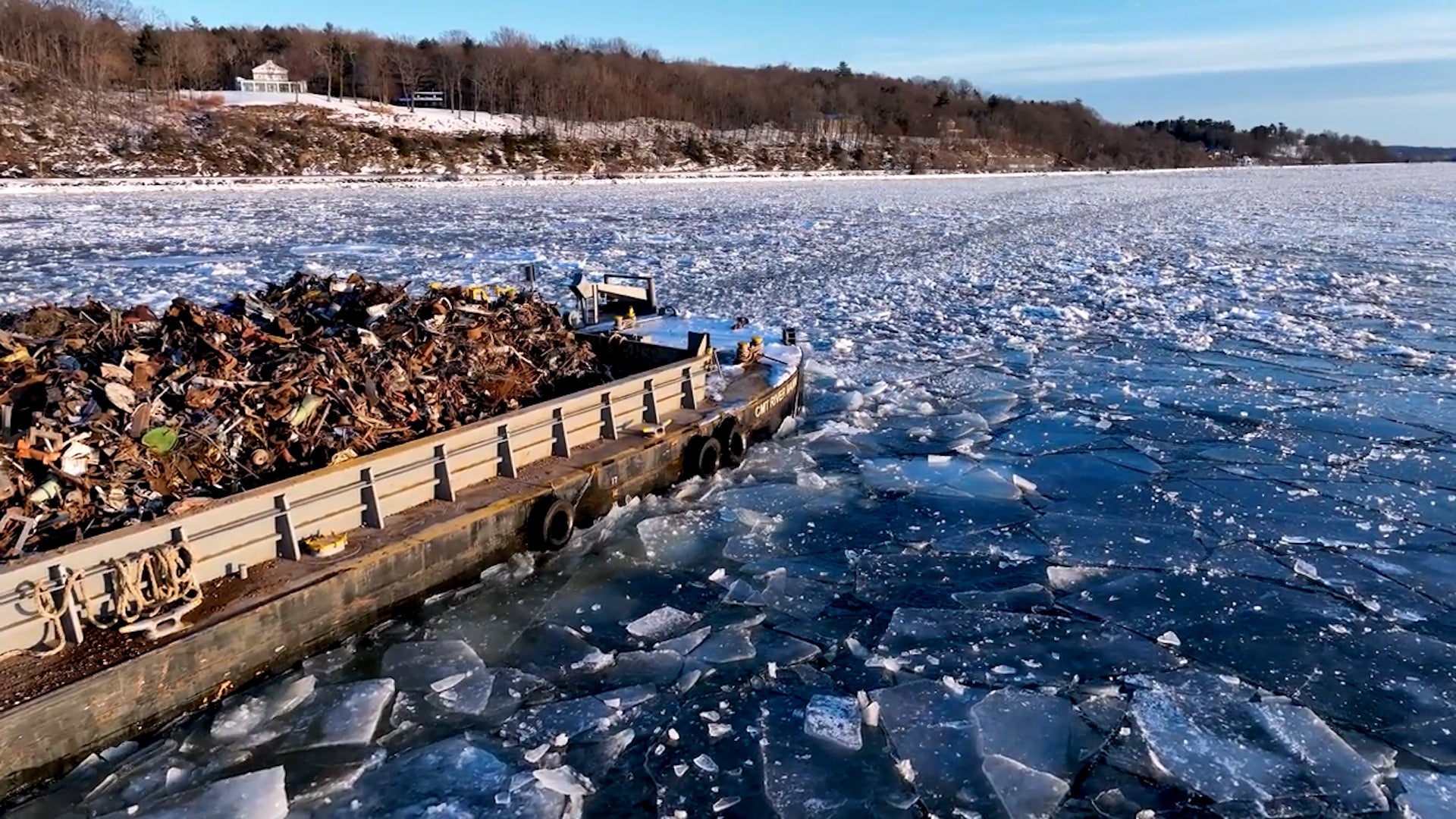 Ice Flow Hudson River Winter Ice On Hudson River Hi Res Stock