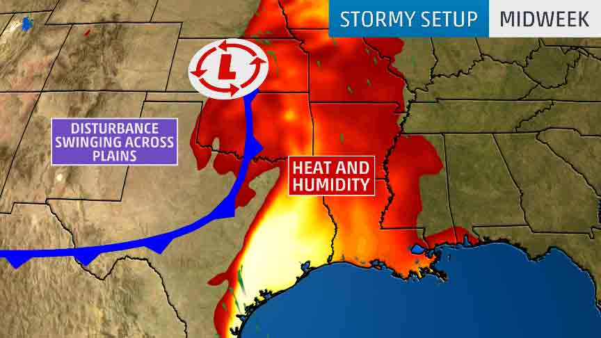 Another Round of Strong to Severe Thunderstorms is Possible for Parts ...