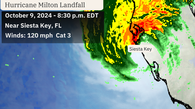 Hurricane Milton Makes Landfall In Siesta Key, Florida | Weather.com