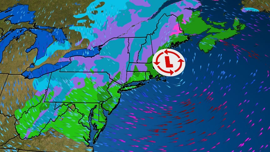 Miserable Northeast Coastal Storm Kicks Off Spring With Rain, Interior ...