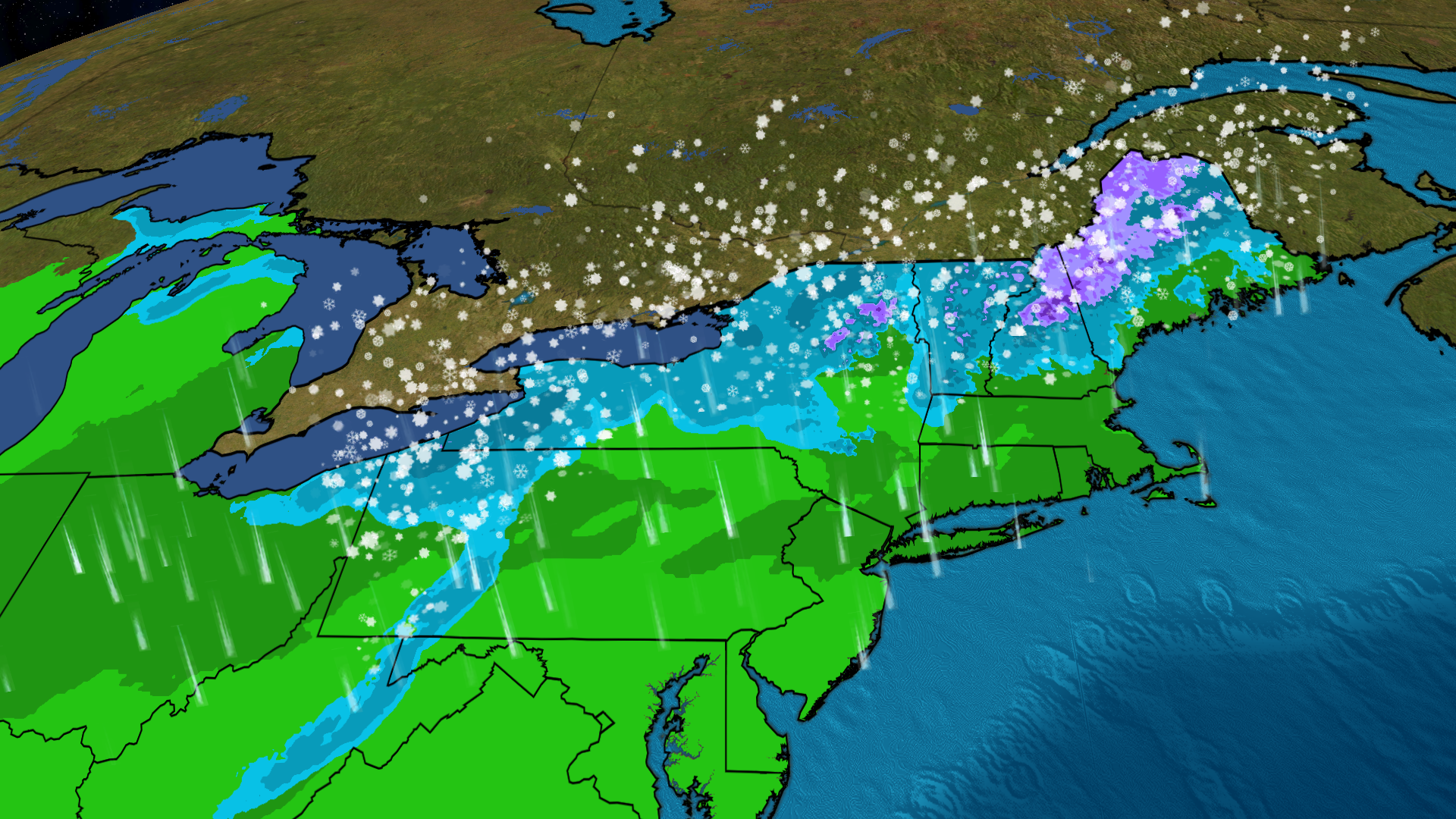 Rain, Interior Snow In Northeast Through Weekend - Videos from The ...