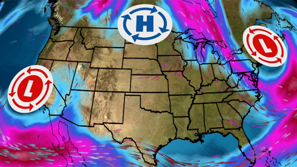 Omega Pattern This Week Means Stagnant Weather Across US - Videos from ...