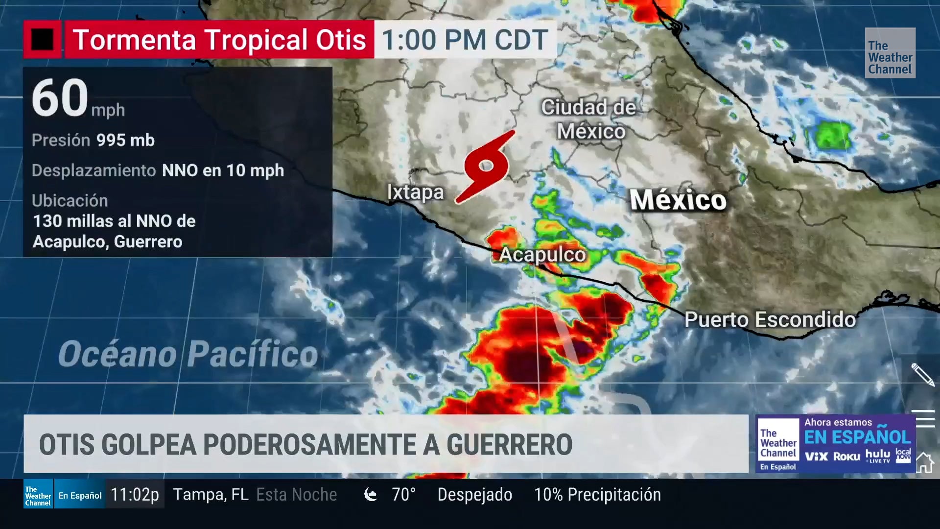 Otis Se Ha Convertido En Tormenta Tropical - Videos de The Weather Channel