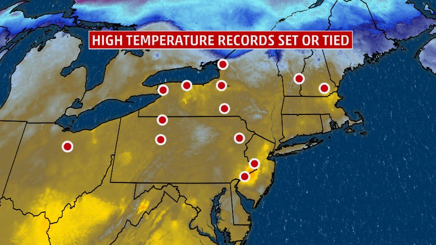 Northeast Goes From Record Lows to Record Highs in Four Days as ...