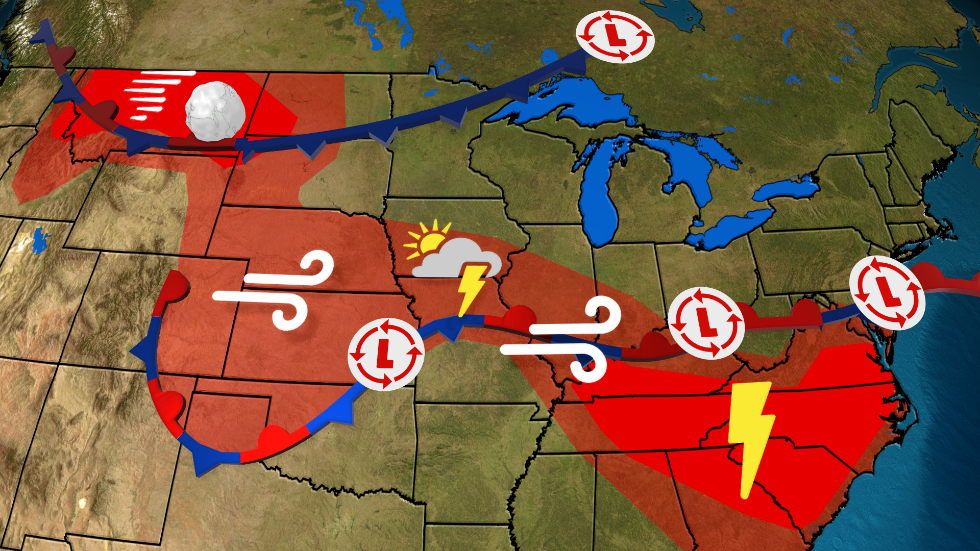 Severe Storms, Flooding Rain Possible In Plains, Midwest And Southeast ...